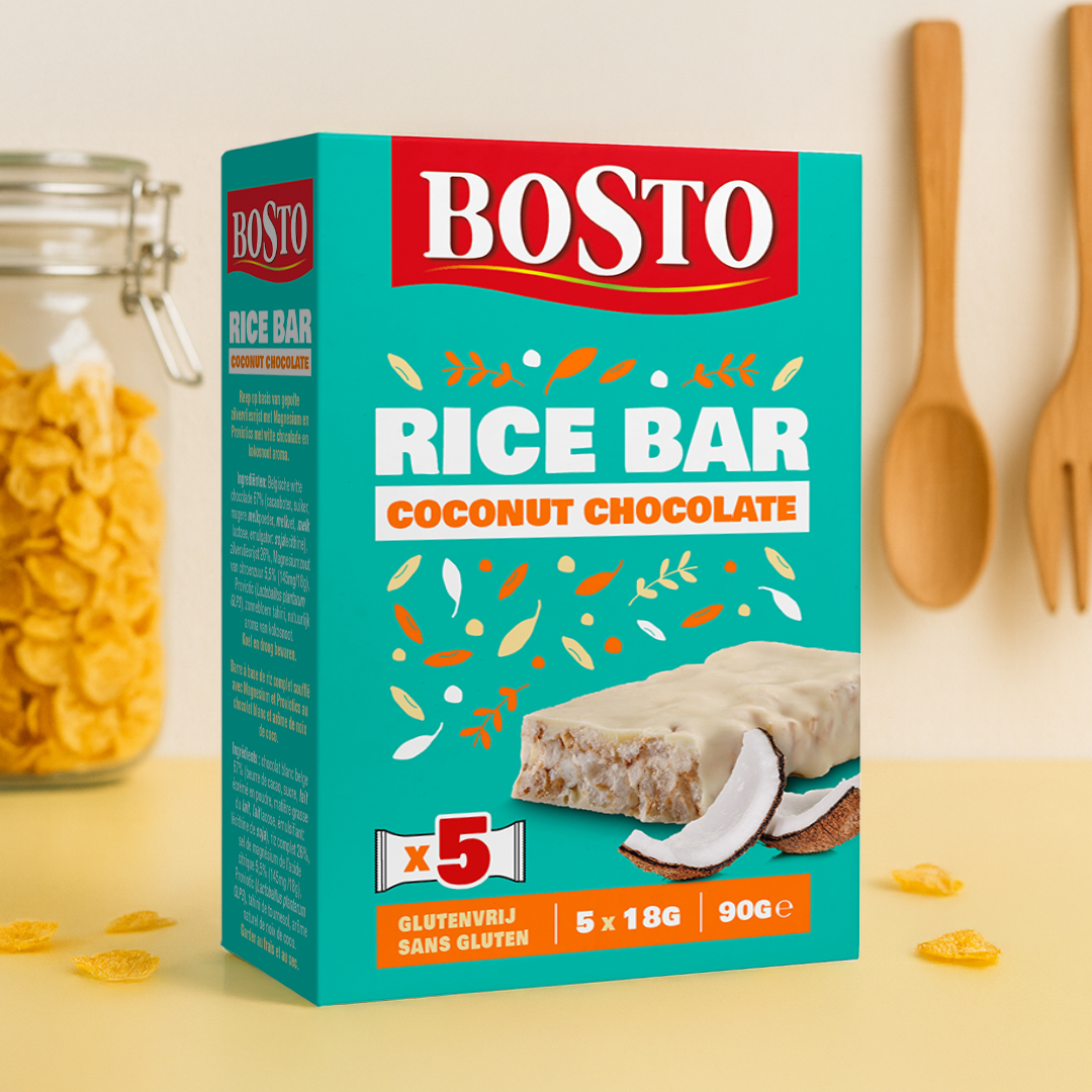 Rice Bar Coconut Chocolate - Bosto